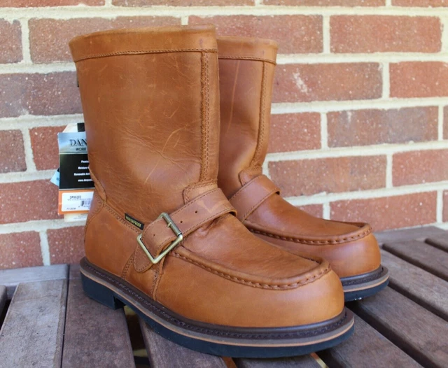 DAN POST BOOTS Mens 11 M Covey 10 Inch Waterproof Brown Leather Soft ...