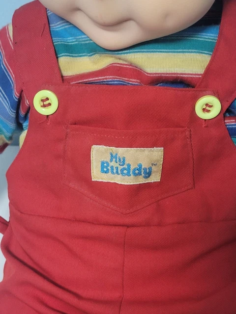 MY BUDDY DOLL Vintage 1985 Hasbro Original Outfit Blue Shoes Brown Hair ...
