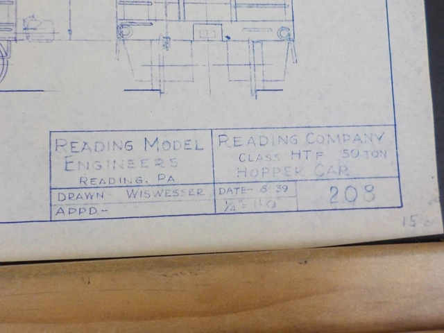 BLUEPRINT READING CLASS HTF 50-ton Hopper Car #748411? Blueprint #208 ...