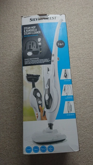 SILVERCREST STEAM MOP and Handheld Steam Cleaner - boxed £24.99 ...