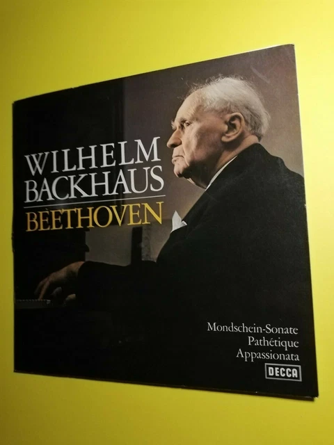 WILHELM BACKHAUS - Beethoven - Mondschein-Sonate, Pathètique ...