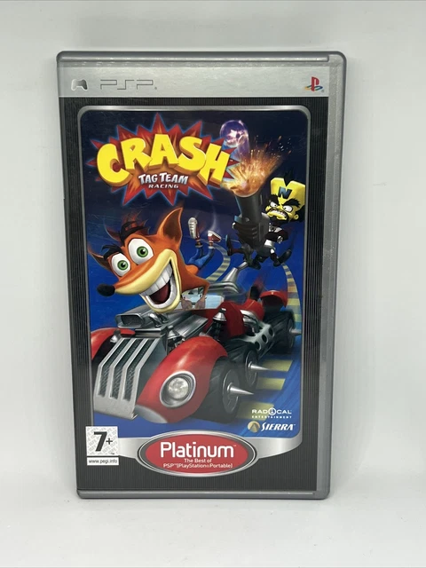 CRASH TAG TEAM Racing Playstation Portable Psp Pal Game Complete With ...