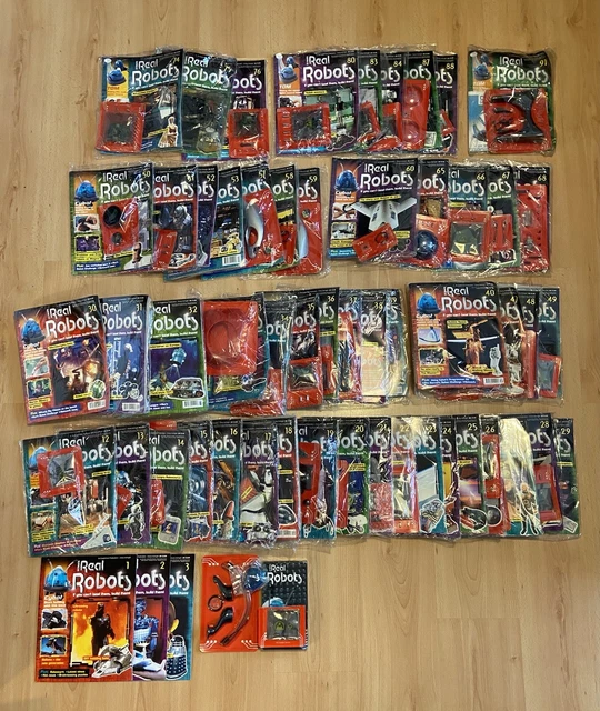 EAGLEMOSS ULTIMATE REAL Robots Magazine Joblot - 53 sealed issues with ...