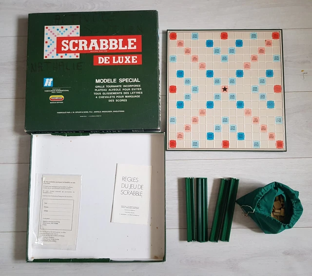 JEU SCRABBLE DE Luxe vintage Plateau Tournant complet EUR 29,90 ...