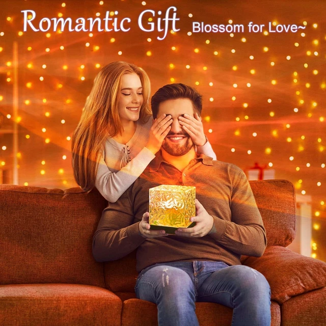 CUBE NORTHERN LIGHTS Water Wave Night Light w/Remote LED Atmosphere ...