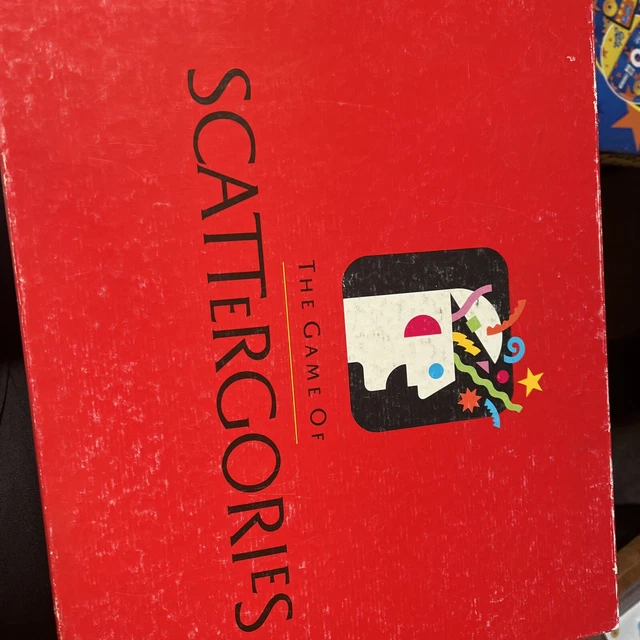 ORIGINAL SCATTERGORIES FAMILY Board Game 1993 MB 100% Complete £12.00 ...