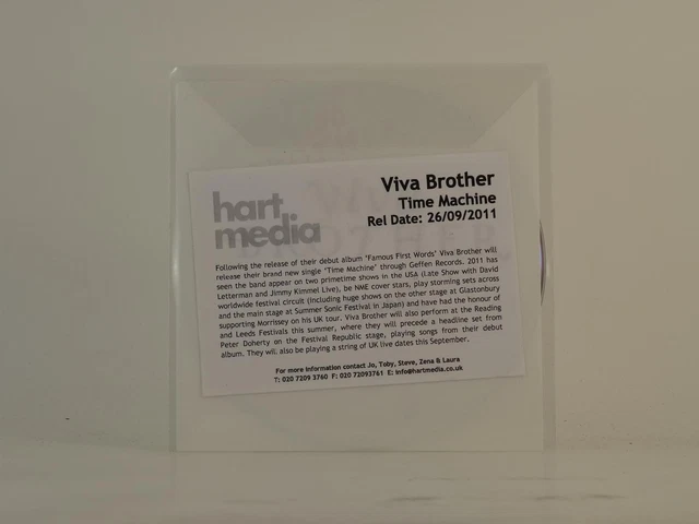 VIVA BROTHER TIME MACHINE (E27) 2 Track Promo CD Single including White ...