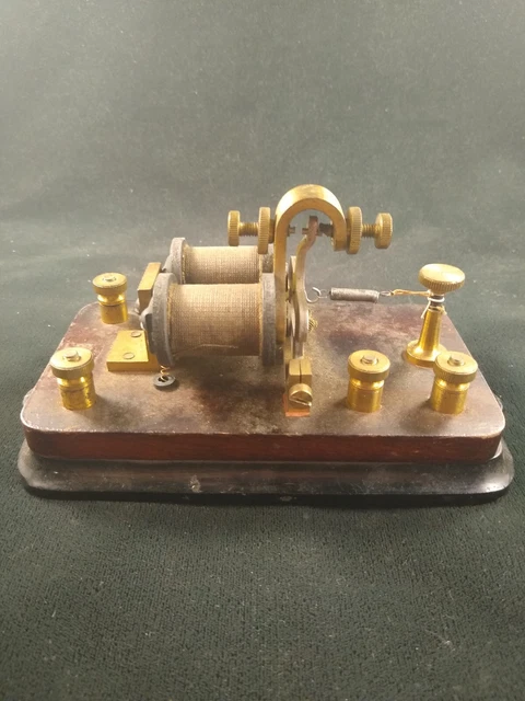 ANTIQUE MORSE CODE Telegraph Signal Electric Company Relay Nye Viking ...