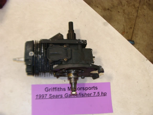1977 SEARS GAMEFISHER outboard 7.5hp Tecumseh powerhead engine ...