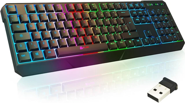 KLIM CHROMA BACKLIT Wireless Gaming Keyboard - English Layout £24.99 ...