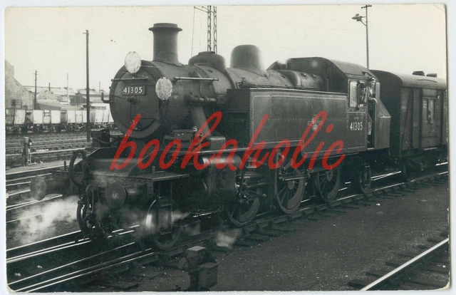 REAL PHOTO - LMS Class 2 - 2-6-2T No. 41305 £2.00 - PicClick UK