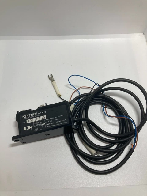 AMPLIFICADOR SENSOR KEYENCE Pg-610 12-24Vdc Luz Indicadora Roja/Verde ...