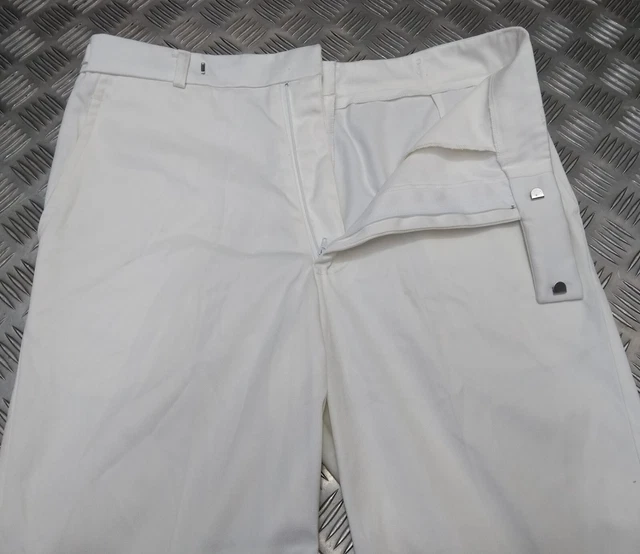 ROYAL MARINE PANTALON Classe II C2 Blanc Uniforme Issue Cloche Fond ...