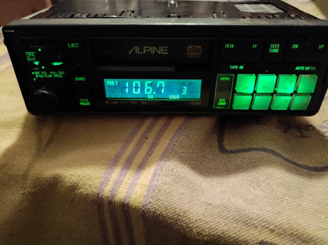 ALPINE 7284M RADIO Cassette Oldtimer Vintage Autoradio 80/90 iger ...