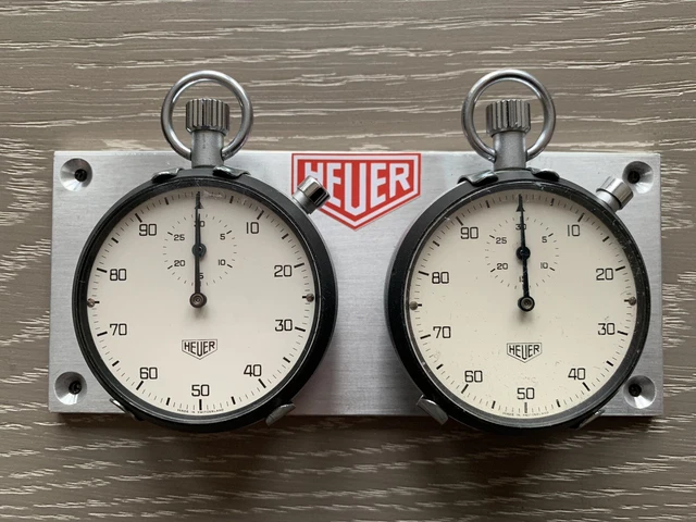 HEUER STOPWATCH PANEL Heuer Chronometers Dashboard Rally Timer 80 £395. ...