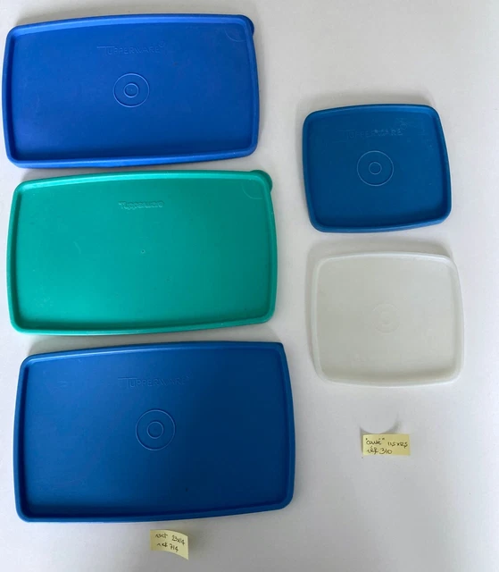 TUPPERWARE COUVERCLES RECTANGULAIRES / carrés vintage, pièces détachées ...