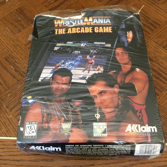 RARE WWF WWE Wrestlemania The Arcade Game Big Box Only PC - No Game £25 ...