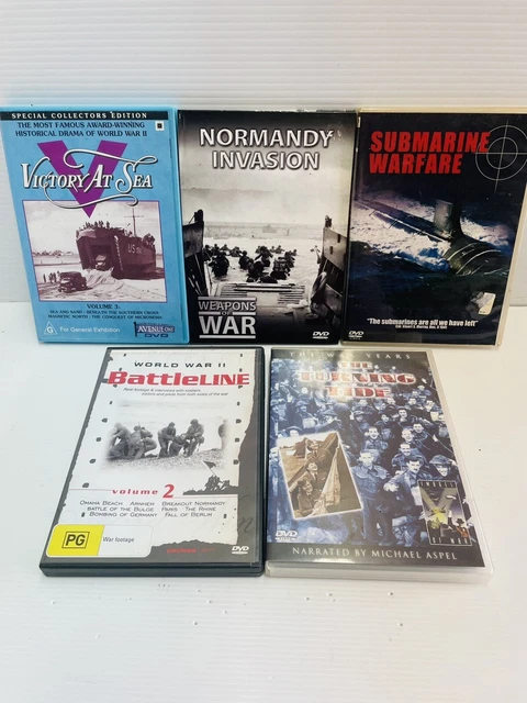 WORLD WAR 2 Military Warfare Documentary DVD 5 Disc Bundle Navy ...