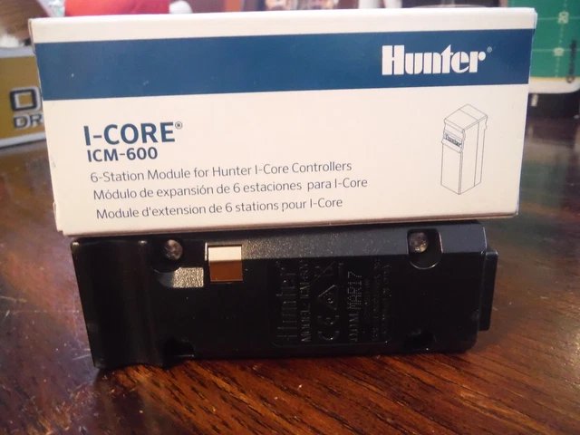 NEW HUNTER SPRINKLER ICM600 I-Core 6-Station Plug-In Expansion Module £ ...