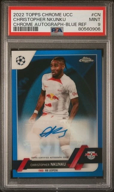 TOPPS CHROME UCC Christopher Nkunku Autograph 051/150 Psa 9 EUR 1,50 ...