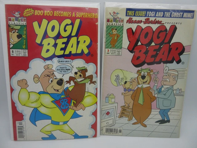 YOGI BEAR #3,5 (1993) Hanna-Barbera Presents, Harvey Classics £14.27 ...