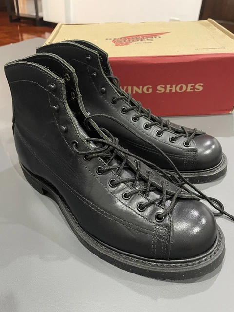 RED WING HERITAGE 2995 Lineman Boots Black Monkey Boots 8D Brand New ...