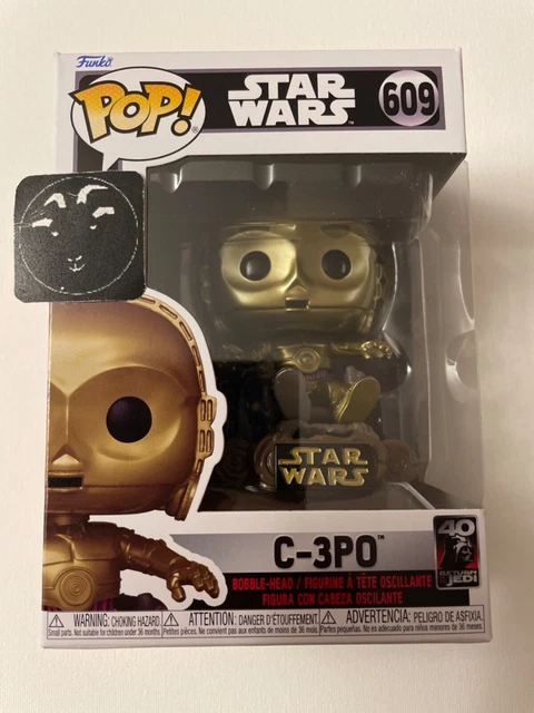 STAR WARS: RETURN of the Jedi 40th Anniversary - C3P0 in chair Pop! Vinyl [609] EUR 16,08 ...