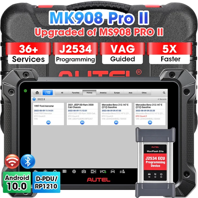 AUTEL MAXISYS MK908PII Profi OBD2 AUTOSCAN ECU Program Coding As MS ...