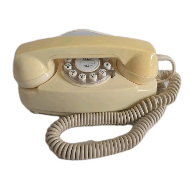 CLASSIC STYLE PRINCESS Telephone Push Button Cream Retro Style Vintage ...