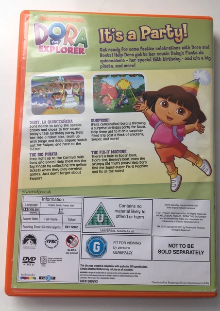 DORA THE EXPLORER It’s A Party (DVD) £2.99 - PicClick UK