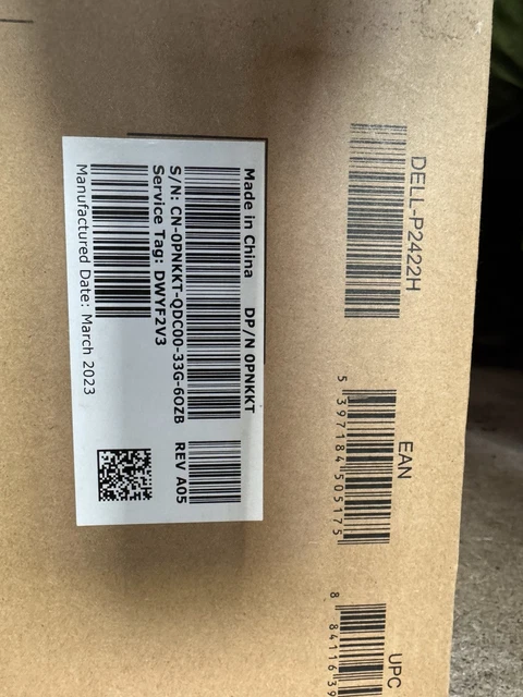 DELL P2422H 24 inch Widescreen LCD Monitor £100.00 - PicClick UK