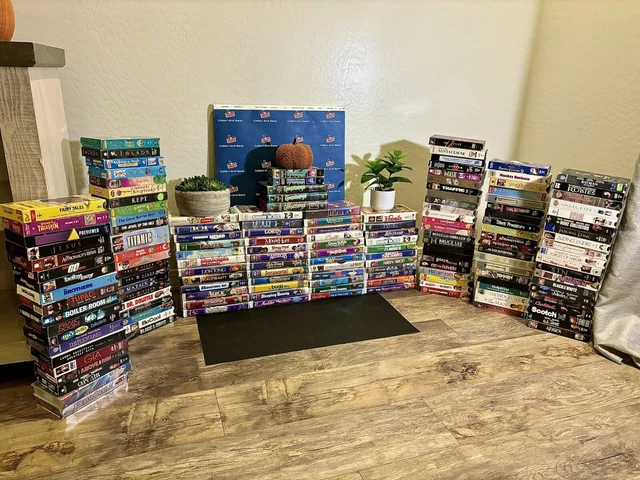 VHS LOT / 150 VHS / Rare / Vintage / Bundle / Classic / Case / Tape ...