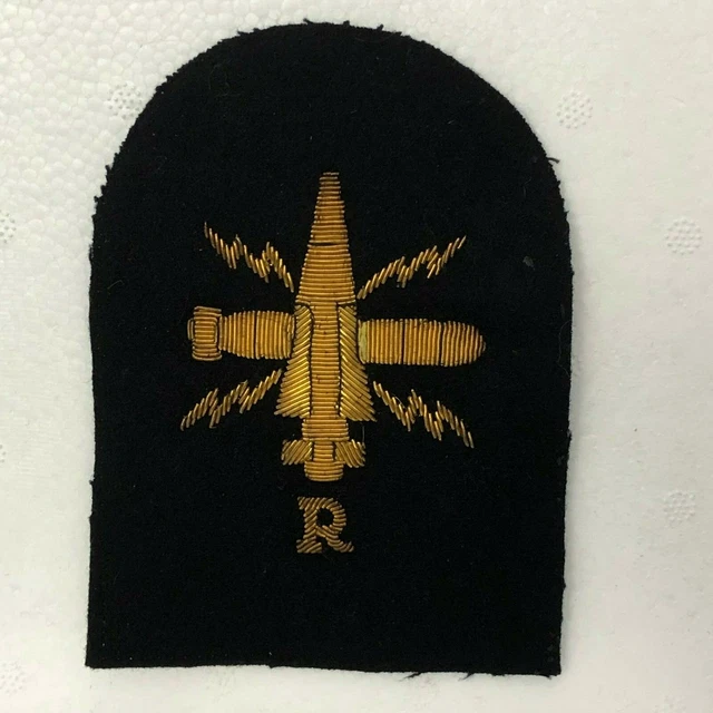 ROYAL NAVY WEAPONS Engineering Radio Qualification Cloth Patch Badge ...