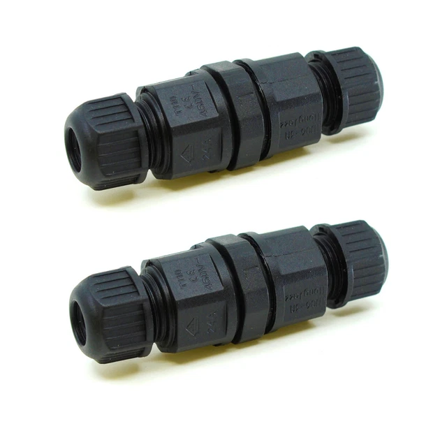 IP68 WATERPROOF 3 Pole Junction Box Outdoor Electrical Cable Wire ...