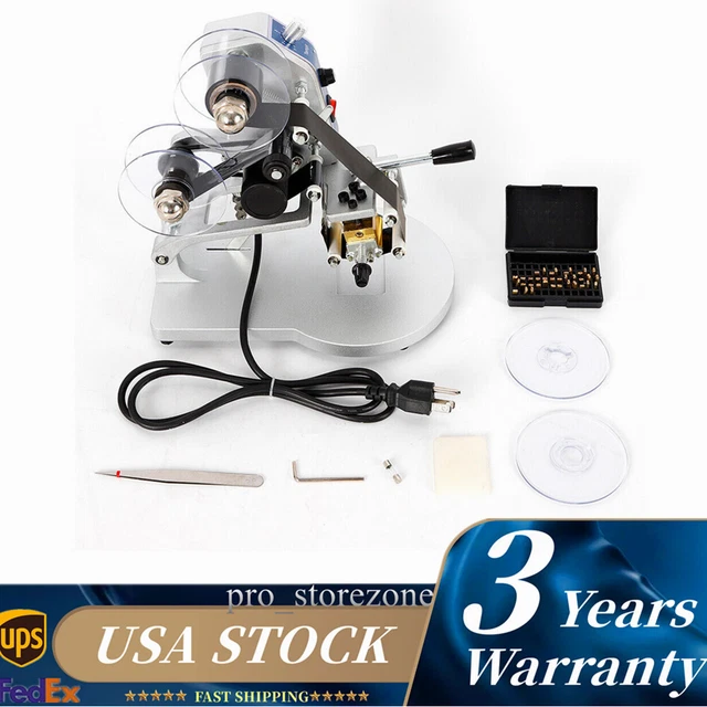 DY-8 HOT STAMP Printer,Manual Ribbon Coding Hot Foil Stamping Date Code ...