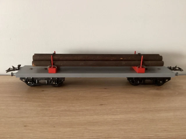 HORNBY O GAUGE 1949-50 No.2 BOGIE TIMBER WAGON. Grey /Boxed $76.50 ...