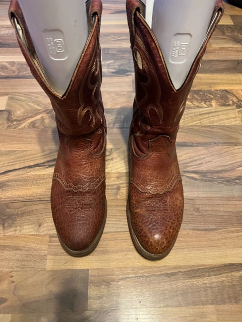 BOULET WESTERN BOOTS size 10 E round toe £71.60 - PicClick UK