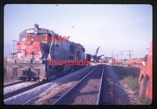 ORIGINAL 1969 TEXAS Train Wreck Southern Pacific 6755 RR Kodachrome diapositive EUR 9,03 ...