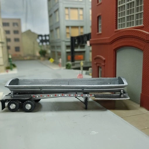 1/87 HO SCALE Custom Built Heavy Duty Side Dump Trailer $37.95 - PicClick