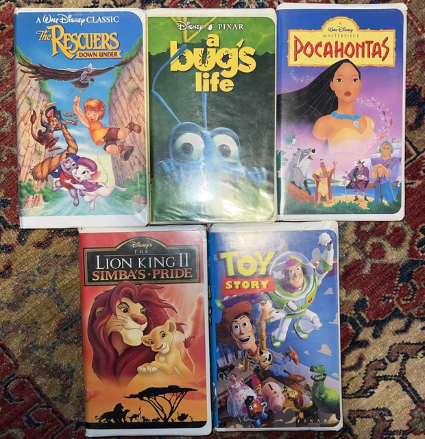 WALT DISNEY VHS Tapes Lot Of 5 Vintage Clamshell Movies EUR 4,57 ...