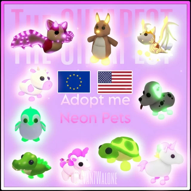 ADOPT ME PETS NEON Pets / FAST DELIVERY EUR 27,99 - PicClick FR