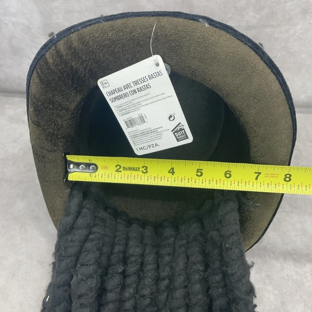 WITCH DOCTOR HAT With Dreads & Belt Adult Costume Accessories Lot NEW ...