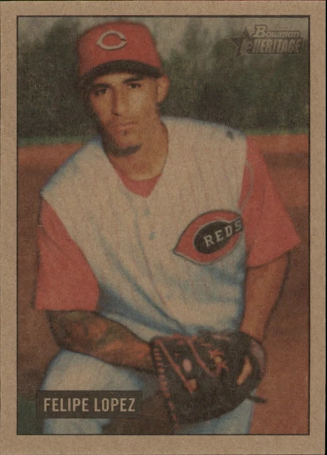 CARTE DE BASEBALL 2005 Bowman Heritage acajou Cincinnati Reds #47 ...