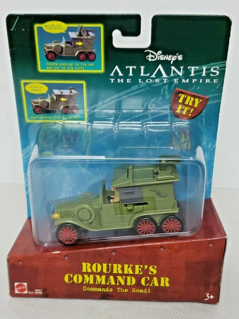 DISNEY'S ATLANTIS THE Lost Empire Rourke's Command Car New-Mattel 2000 ...