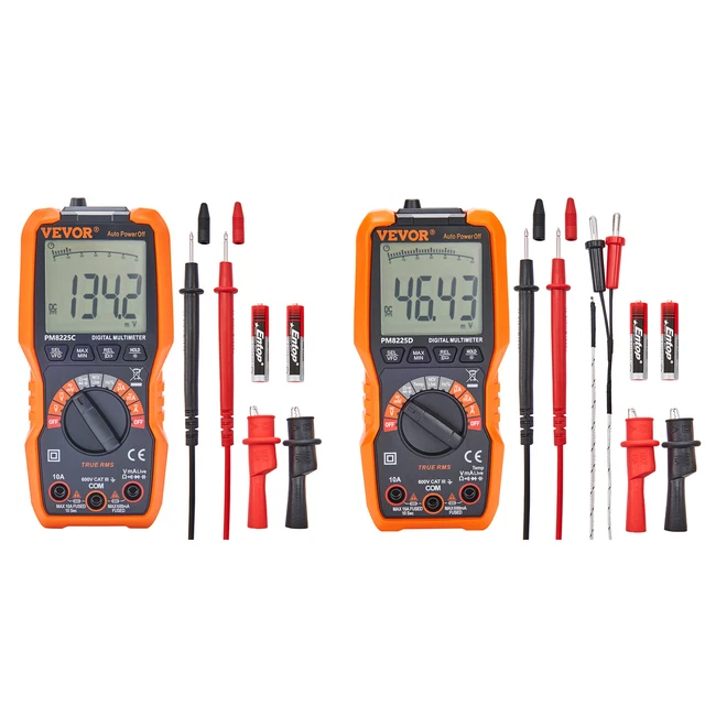 VEVOR DIGITAL MULTIMETER 4000/6000Counts Multi Tester AC DC Voltmeter ...