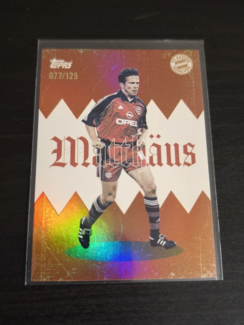 TOPPS BAYERN TEAM Set 2025-26 Lothar Matthäus Parallel /125 Ultra Rare ...