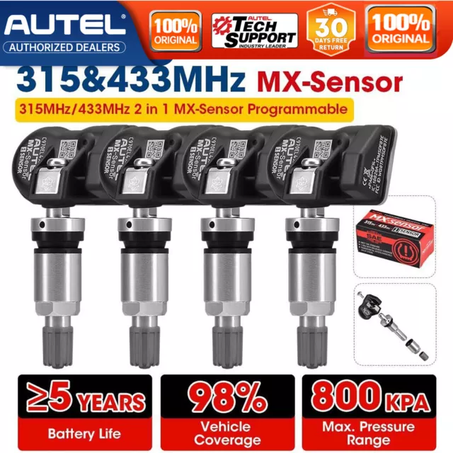 AUTEL MX-SENSOR 433MHZ & 315 MHz 2024 Reifendruck Sensor TPMS RDKS ...