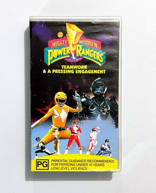 POWER RANGERS MIGHTY Morphin VHS Tape Teamwork & Pressing Engagement PG ...