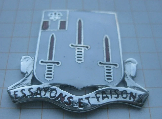 54TH ENGINEER BATTALION / ESSAYONS ET FAISONS / US ARMY CREST.. Pin ...