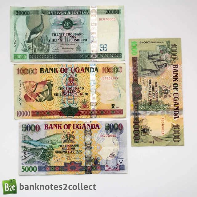 UGANDA: SET OF 4 Uganda Shillings Banknotes. £0.99 - PicClick UK